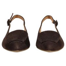 Ballerina Paul Green "Paul Green Ballerinas Leder", Damen, Gr. 40,5, moro, Leder, Schuhe Ballerina