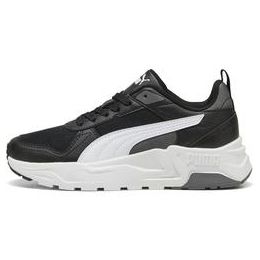 Sneaker Puma "Trinity 2 LT Sneakers Jugendliche", Damen, Gr. 38, schwarz, wei&szlig; cool schwarz gray, Obermaterial: Synthetik, Textil. Futter: Textil. Innensohle: Textil. Laufsohle: Synthetik, Gummi, Schuhe Sneaker