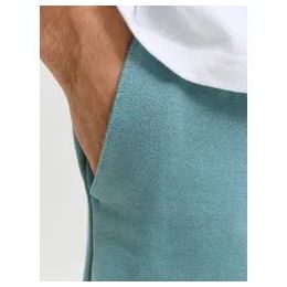 Jack & Jones PlusSize Sweatshorts "JPSTGORDON COLLEGE SWEAT SHORTS MI PLS", Herren, Gr. 48 (7XL), N-Gr, mineral blau, angeraute Sweatware, Obermaterial: 80% Baumwolle, 20% Polyester, JACK & JONES PLUSSIZE, unifarben, regular fit, Hosen Sweatshorts