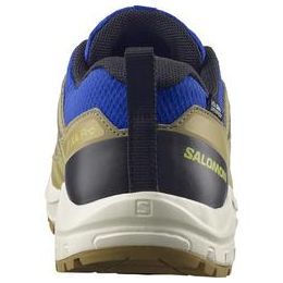 Wanderschuh Salomon "XA PRO V8 WATERPROOF", Kinder, Gr. 36, bluing, acid lime, schwarz, Synthetik, Textil, Schuhe Wanderschuh, wasserdicht