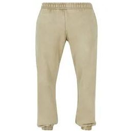 Jogginghose Urban Classics "Urban Classics Herren Heavy Stone Washed Sweatpants", Herren, Gr. XXL, US-Gr&ouml;&szlig;en, unionbeige, 70% Baumwolle, 30% Polyester, unifarben, relaxed fit, Hosen Jogginghose