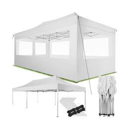 TecTake&reg; Pavillon, mit Aluminiumgestell, wasserdicht und mit UV-Schutz, inklusive Spannseile, Heringe und Tragetasche