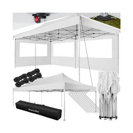 TecTake&reg; Pavillon, 6 x 3 m, mit Aluminiumgestell, faltbar und h&ouml;henverstellbar, inklusive Spannseilen, Heringen und Tragetasche