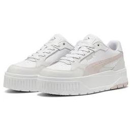 Sneaker Puma "Karmen II Idol Sneakers Damen", Damen, Gr. 38, wei&szlig; mauve mist feather gray pink, Obermaterial: Synthetik, Kuhleder, Textil. Futter: Textil. Innensohle: Textil. Laufsohle: Gummi, Schuhe Sneaker
