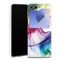 DeinDesign Galaxy Z Flip 7 FE Handy Hard Case Schutzh&uuml;lle transparent Smartphone Handy H&uuml;lle Colour Rainbow Water Hard Case