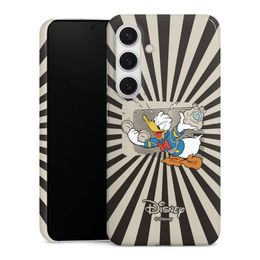 DeinDesign Galaxy S24 Handy Premium Case Smartphone Handyh&uuml;lle Schutzh&uuml;lle gl&auml;nzend Official Licensed Product Donald Duck Disney Premium Case
