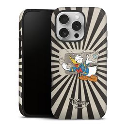 DeinDesign iPhone 16 Pro Handy Panzer Handyh&uuml;lle robuste Outdoor H&uuml;lle Schutzh&uuml;lle gl&auml;nzend Official Licensed Product Donald Duck Disney Tough Case