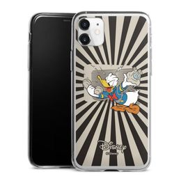 DeinDesign iPhone 11 Handy Slim Case Silikon Handyh&uuml;lle transparent H&uuml;lle extra d&uuml;nn Donald Duck Official Licensed Product Disney Silikon Slim Case