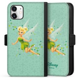 DeinDesign iPhone 11 Handy Klapph&uuml;lle Handyh&uuml;lle aus Kunst Leder schwarz Flip Case Tinkerbells Disney Official Licensed Product Sideflip mit Lasche