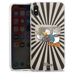 DeinDesign iPhone Xs Max Handy Silikon H&uuml;lle Case transparent Handyh&uuml;lle Official Licensed Product Donald Duck Disney Silikon Case