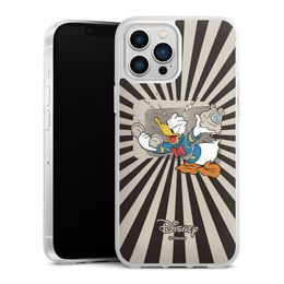 DeinDesign iPhone 13 Pro Max Handy Silikon H&uuml;lle Case transparent Handyh&uuml;lle Official Licensed Product Donald Duck Disney Silikon Case