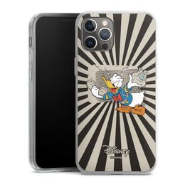 DeinDesign iPhone 12 Pro Max Handy Silikon H&uuml;lle Case transparent Handyh&uuml;lle Donald Duck Official Licensed Product Disney Silikon Case