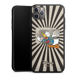 DeinDesign iPhone 11 Pro Max Handy Premium Silikon H&uuml;lle Handyh&uuml;lle schwarz Case Disney Official Licensed Product Donald Duck Silikon Premium Case