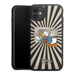 DeinDesign iPhone 11 Handy Premium Silikon H&uuml;lle Handyh&uuml;lle schwarz Case Donald Duck Official Licensed Product Disney Silikon Premium Case