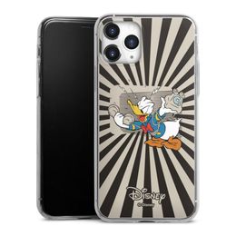 DeinDesign iPhone 11 Pro Handy Slim Case Silikon Handyh&uuml;lle transparent H&uuml;lle extra d&uuml;nn Donald Duck Official Licensed Product Disney Silikon Slim Case
