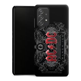 DeinDesign Galaxy A52s 5G Handy Premium Case Smartphone Handyh&uuml;lle Schutzh&uuml;lle matt Merchandise Black Ice Acdc Premium Case