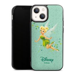 DeinDesign iPhone 13 Mini Handy Slim Case extra d&uuml;nn Silikon Handyh&uuml;lle schwarz H&uuml;lle Tinkerbells Disney Official Licensed Product Silikon Slim Case