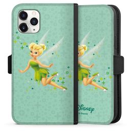 DeinDesign iPhone 11 Pro Handy Klapph&uuml;lle Handyh&uuml;lle aus Kunst Leder schwarz Flip Case Tinkerbells Disney Official Licensed Product Sideflip mit Lasche
