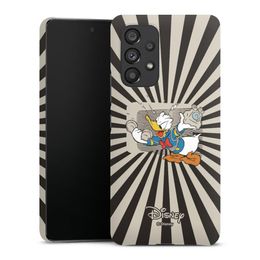 DeinDesign Galaxy A53 5G Handy Premium Case Smartphone Handyh&uuml;lle Schutzh&uuml;lle gl&auml;nzend Disney Official Licensed Product Donald Duck Premium Case
