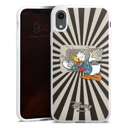 DeinDesign iPhone Xr Handy Silikon H&uuml;lle Case wei&szlig; Handyh&uuml;lle Official Licensed Product Donald Duck Disney Silikon Case