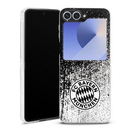DeinDesign Galaxy Z Flip 7 FE Handy Hard Case Schutzh&uuml;lle transparent Smartphone Handy H&uuml;lle Fcb Fc Bayern M&uuml;nchen Official Licensed Product Hard Case