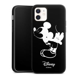 DeinDesign iPhone 12 Handy Premium Silikon H&uuml;lle Handyh&uuml;lle schwarz Case Official Licensed Product Disney Mickey Mouse Silikon Premium Case