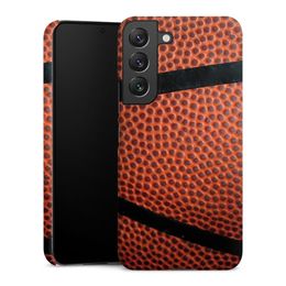 DeinDesign Galaxy S22 Handy Premium Case Smartphone Handyh&uuml;lle Schutzh&uuml;lle matt Ball Sports Basketball Premium Case