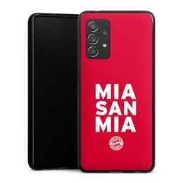 DeinDesign Galaxy A52s 5G Handy Silikon H&uuml;lle Case schwarz Handyh&uuml;lle Fc Bayern M&uuml;nchen Mia San Mia Fcb