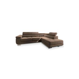 MASSENO Ecksofa mit Schlaffunktion Selva beige Ma&szlig;e (cm): B: 277 H: 90 Sofas > Sofas nach Material > Stoffsofas &raquo; Sofa DE