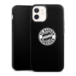 DeinDesign iPhone 12 mini Handy Slim Case extra d&uuml;nn Silikon Handyh&uuml;lle schwarz H&uuml;lle Fcb Coat Of Arms Fc Bayern M&uuml;nchen Silikon Slim Case