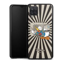 DeinDesign Galaxy A12 Handy Silikon H&uuml;lle Case schwarz Handyh&uuml;lle Disney Official Licensed Product Donald Duck