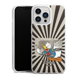 DeinDesign iPhone 13 Pro Handy Silikon H&uuml;lle Case wei&szlig; Handyh&uuml;lle Official Licensed Product Donald Duck Disney Silikon Case