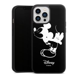 DeinDesign iPhone 13 Pro Max Handy Premium Silikon H&uuml;lle Handyh&uuml;lle schwarz Case Official Licensed Product Disney Mickey Mouse Silikon Premium Case
