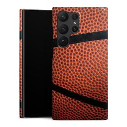 DeinDesign Galaxy S23 Ultra Handy Premium Case Smartphone Handyh&uuml;lle Schutzh&uuml;lle gl&auml;nzend Ball Sports Basketball Premium Case