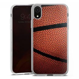DeinDesign iPhone Xr Handy Silikon H&uuml;lle Case transparent Handyh&uuml;lle Ball Sports Basketball Silikon Case