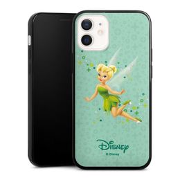 DeinDesign iPhone 12 mini Handy Slim Case extra d&uuml;nn Silikon Handyh&uuml;lle schwarz H&uuml;lle Tinkerbells Disney Official Licensed Product Silikon Slim Case