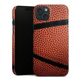 DeinDesign iPhone 15 Plus Handy Premium Case Smartphone Handyh&uuml;lle Schutzh&uuml;lle gl&auml;nzend Ball Sports Basketball Premium Case