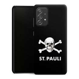 DeinDesign Galaxy A52s 5G Handy Premium Case Smartphone Handyh&uuml;lle Schutzh&uuml;lle matt Totenkopf Official Licensed Product Fc St. Pauli Premium Case