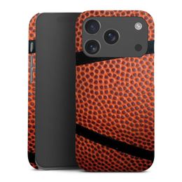 DeinDesign iPhone 17 Pro Handy Premium Case Smartphone Handyh&uuml;lle Schutzh&uuml;lle gl&auml;nzend Ball Sports Basketball Premium Case