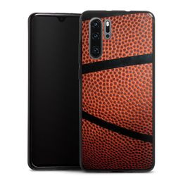 DeinDesign Huawei P30 Pro Handy Silikon H&uuml;lle Case schwarz Handyh&uuml;lle Ball Sports Basketball