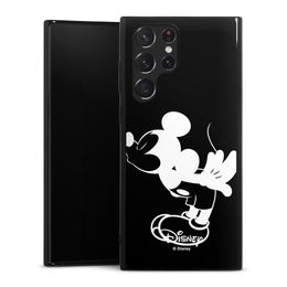 DeinDesign Galaxy S22 Ultra Handy Silikon H&uuml;lle Case schwarz Handyh&uuml;lle Official Licensed Product Disney Mickey Mouse