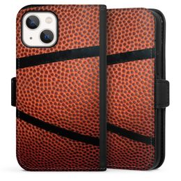 DeinDesign Galaxy A51 Handy Klapph&uuml;lle Handyh&uuml;lle aus Kunst Leder schwarz Flip Case Ball Sports Basketball Sideflip mit Lasche
