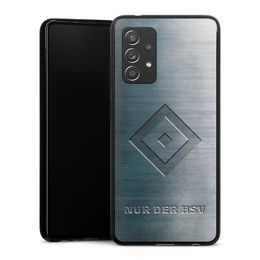 DeinDesign Galaxy A52s 5G Handy Silikon H&uuml;lle Case schwarz Handyh&uuml;lle Hamburger Sv Metallic Look Hsv