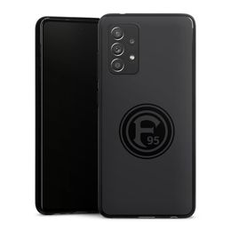 DeinDesign Galaxy A52s 5G Handy Silikon H&uuml;lle Case schwarz Handyh&uuml;lle Logo F95 Fortuna D&uuml;sseldorf
