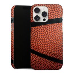 DeinDesign iPhone 15 Pro Max Handy Premium Case Smartphone Handyh&uuml;lle Schutzh&uuml;lle gl&auml;nzend Ball Sports Basketball Premium Case