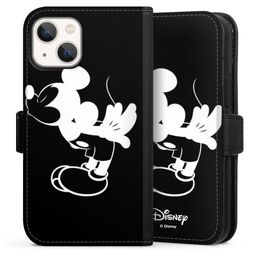 DeinDesign Galaxy A51 Handy Klapph&uuml;lle Handyh&uuml;lle aus Kunst Leder schwarz Flip Case Official Licensed Product Disney Mickey Mouse Sideflip mit Lasche