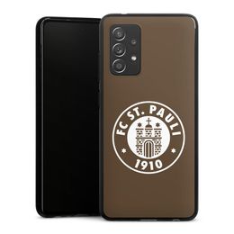 DeinDesign Galaxy A52s 5G Handy Silikon H&uuml;lle Case schwarz Handyh&uuml;lle Official Licensed Product Coat Of Arms Fc St. Pauli