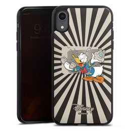 DeinDesign iPhone Xr Handy Silikon H&uuml;lle Case schwarz Handyh&uuml;lle Official Licensed Product Donald Duck Disney