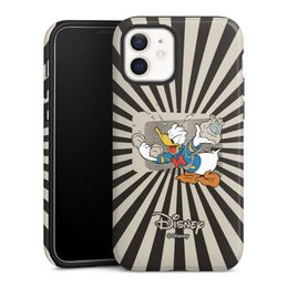 DeinDesign iPhone 12 mini Handy Panzer Handyh&uuml;lle robuste Outdoor H&uuml;lle Schutzh&uuml;lle gl&auml;nzend Donald Duck Official Licensed Product Disney Tough Case