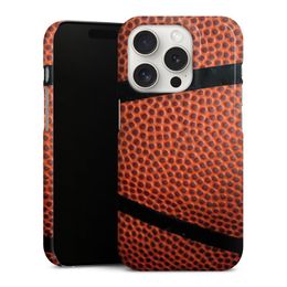 DeinDesign iPhone 15 Pro Handy Premium Case Smartphone Handyh&uuml;lle Schutzh&uuml;lle gl&auml;nzend Ball Sports Basketball Premium Case